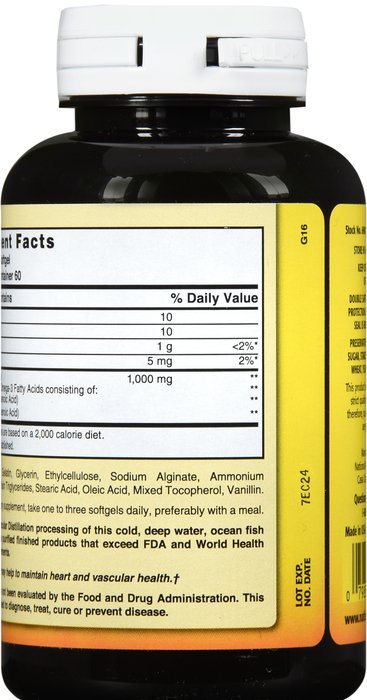 Omega-3 EC 1000mg Sgc 60 Count Nature's Blend