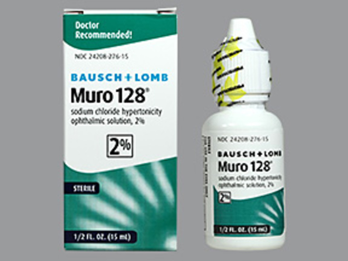 Bausch + Lomb Muro 128 Sodium Chloride Hypertonicity Ophthalmic ...