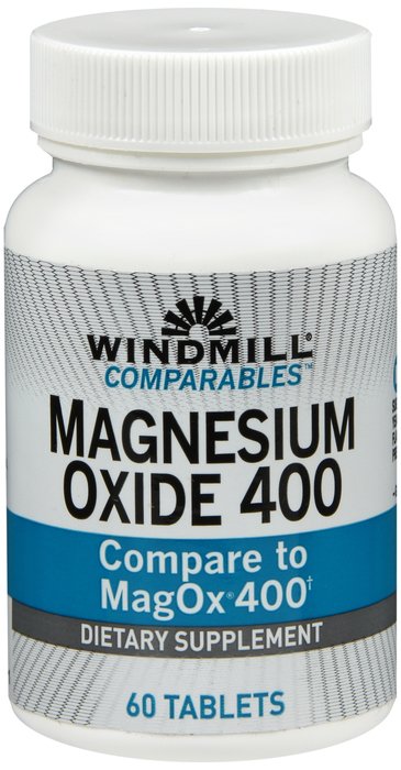 Magnesium Oxide 400mg Tablet 60 Count Windmill