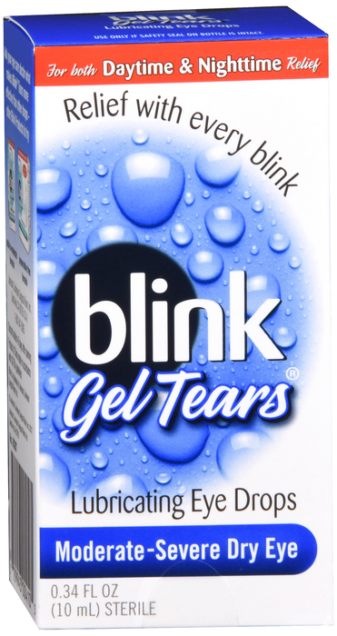 Bausch + Lomb Blink Geltears Lubricating Eye Drops Moderate-Severe Dry ...