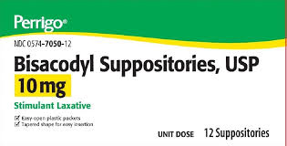 Bisacodyl 10 mg Suppsitory 12 By Padagis Perrigo gen Dulcolax