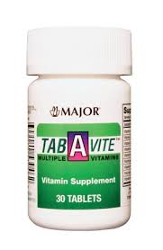 Tab-A-Vite Multivit Tablet 30 Count By Major Pharma