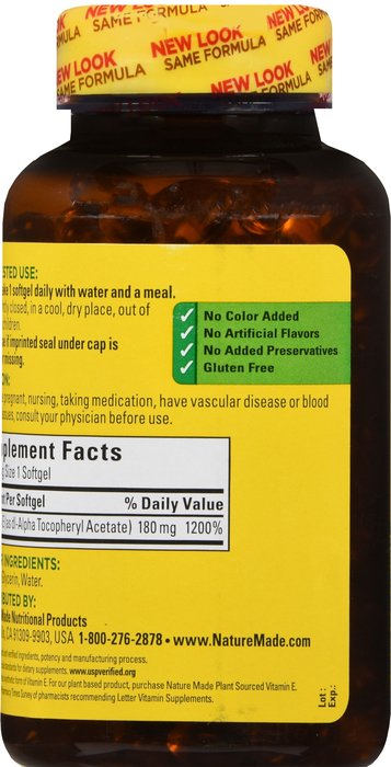 Nature Made Vit E 400 Unit Cap 300 By Pharmavite Pharm Corp