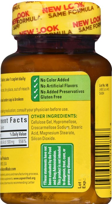 Case of 24-Nature Made Vit C 500 mg Tab 100 By Pharmavite Pharm Corp