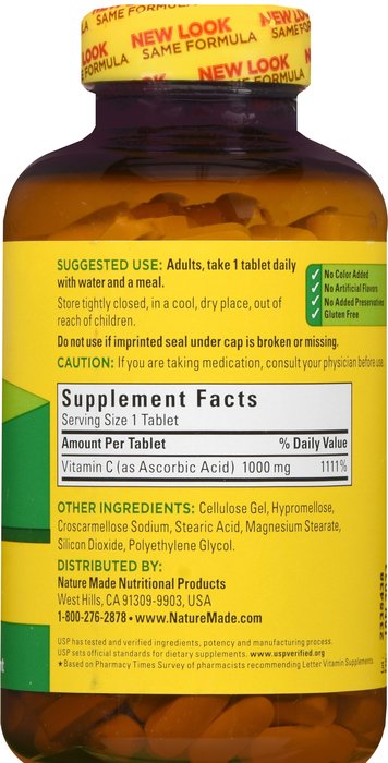 Nature Made Vit C 1000 mg Tab 300 By Pharmavite Pharm Corp
