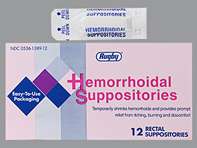 Pack of 12-Hemorrhoidal Suppositrory 12 Count Gen Preparation H By ...