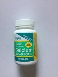 Calcium 600mg + D3 Tablet 60 Count Watson By Major Pharma/Rugby