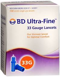 BD Lancet Ultrafine 33G 100 Count