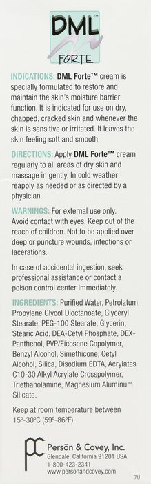 Dml Forte Cream 4 oz By Person & Covey