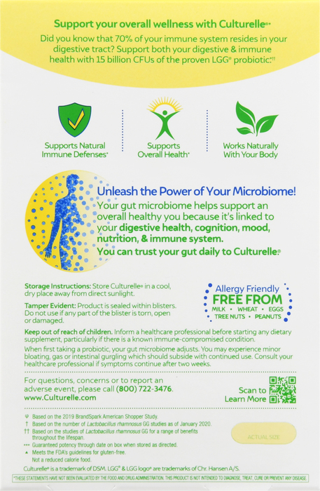 Culturelle Capsule Dairy/Glutn Free 30CT