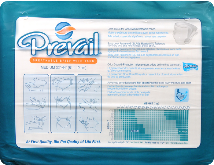 Brief Adult First Quality Medium Brief 4X20