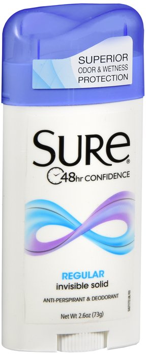 Sure A/P Inv Solid Regular Scent 2.6 oz