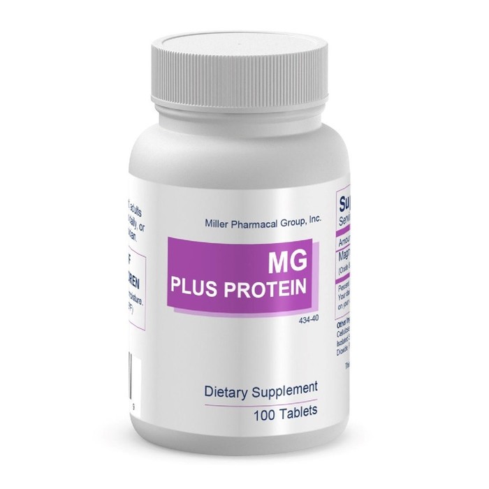 Mg Plus Protein Magnesium Tab 100 Tablets by Miller Pharmacal