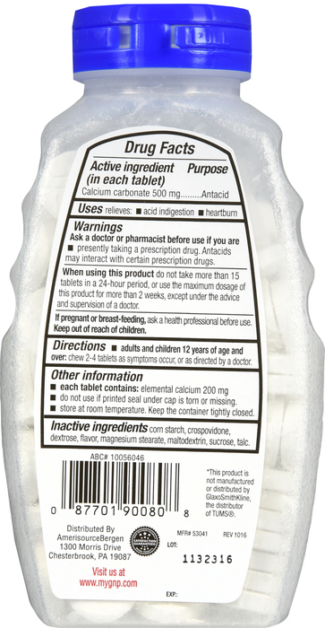 case of 24- Good Neighbor Pharmacy Antacid Peppermint Tablets 150ct
