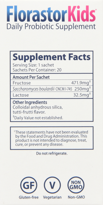 Florastorkids Daily Probiotic Supplement 250mg Powder Sachets 20 C
