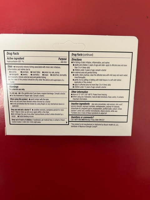 Hydrocortisone 1% Cream W/Aloe 1 Oz by H2 Pharma