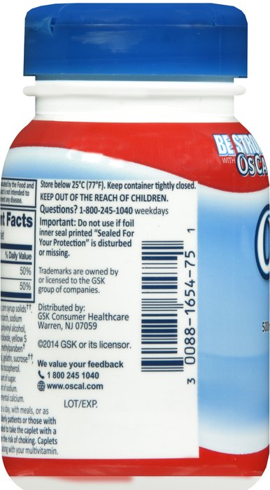 Os-Cal 500+D Caplet 75Ct