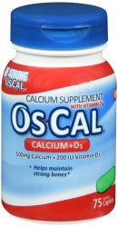 Os-Cal 500+D Caplet 75Ct
