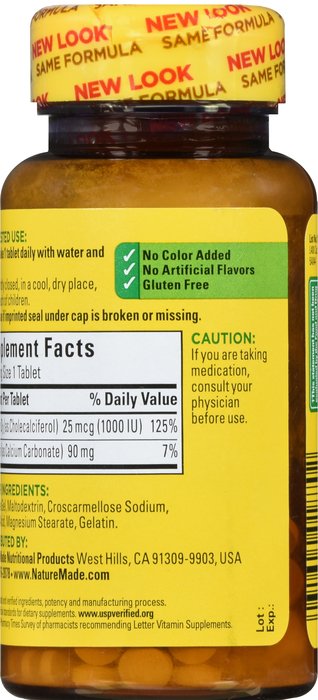 Nature Made Vit D 1000 Unit Tab 100 By Pharmavite Pharm Corp