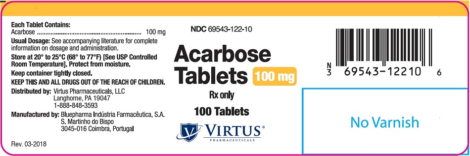 Rx Item-Acarbose 100MG 100 Tab by Virtus Pharma USA Gen Prec