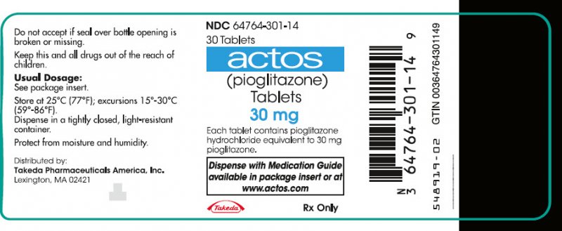 Rx Item-Actos 30Mg 30 Tab By Takeda Pharm N. America Inc.