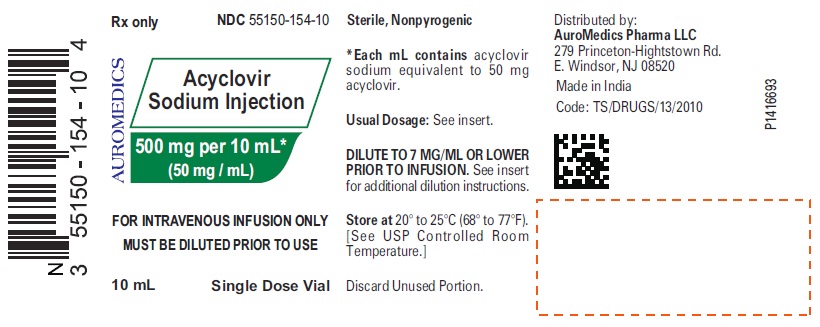 Rx Item-Acyclovir 50Mg/Ml Gen Zovirax Vial 10X10Ml By Auromedics Pharma