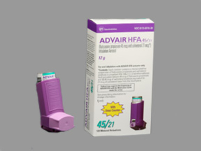 Rx Item-Advair HFA 45-21mcg Inh 12gm By Glaxo Smith Kline