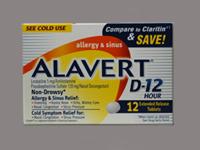 Rx Item-Alavert D 12Hr Tablet PSE12 Count By Pfizer