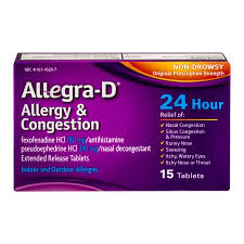 Rx Item-Allegra D 12 Hr 60 Mg 30 Tab By Chattem