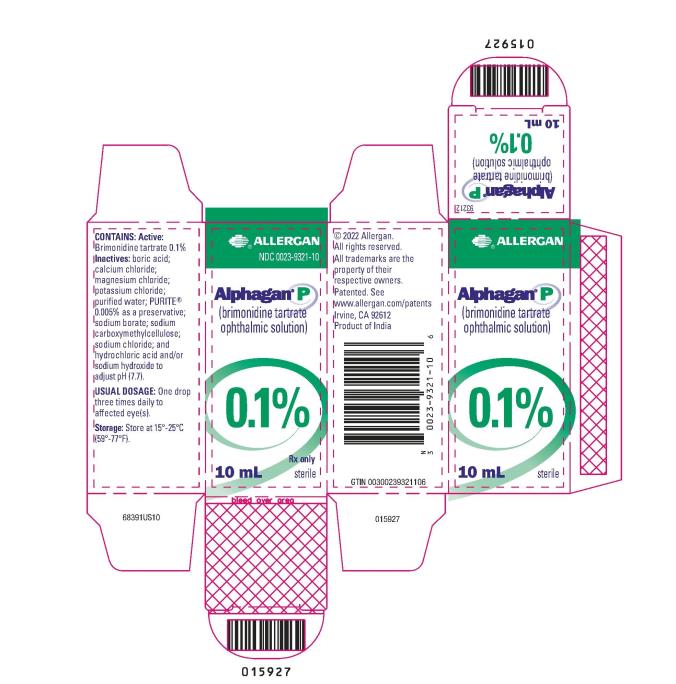 Rx Item-Alphagan P 0.1% Drops 10Ml By Allergan Pharma