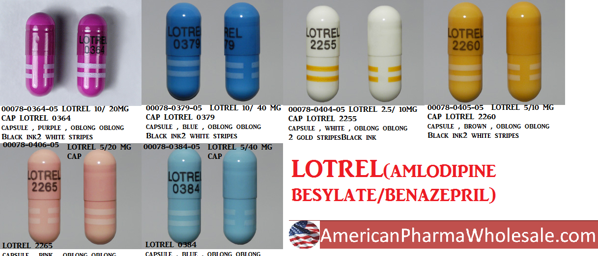 Rx Item-Amlodipine -Benazepril Gen Lotrel 5mg/20mg Cap 100 by Bluepoint
