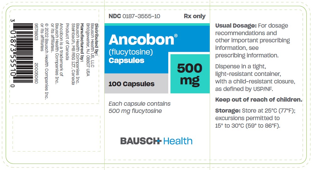 Rx Item-Ancobon 500mg flucytosine ORAL Cap 100 by Valeant Pharma