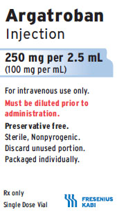 Rx Item-Argatroban 100mg/ml Vial 2.5ml by Fresenius Kabi USA Gen Acva