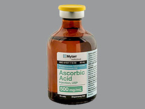 Rx Item-Ascorbic Acid 500mg/ml Vial 50ml by Mylan Institutional ...