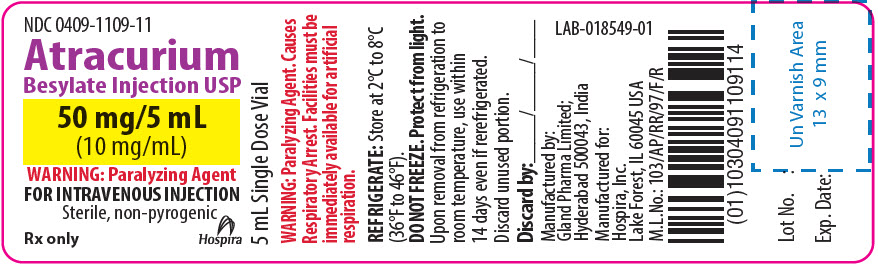 Rx Item-Atracurium 10mg/ml Vial 10X10ml by Hospira Worldwide