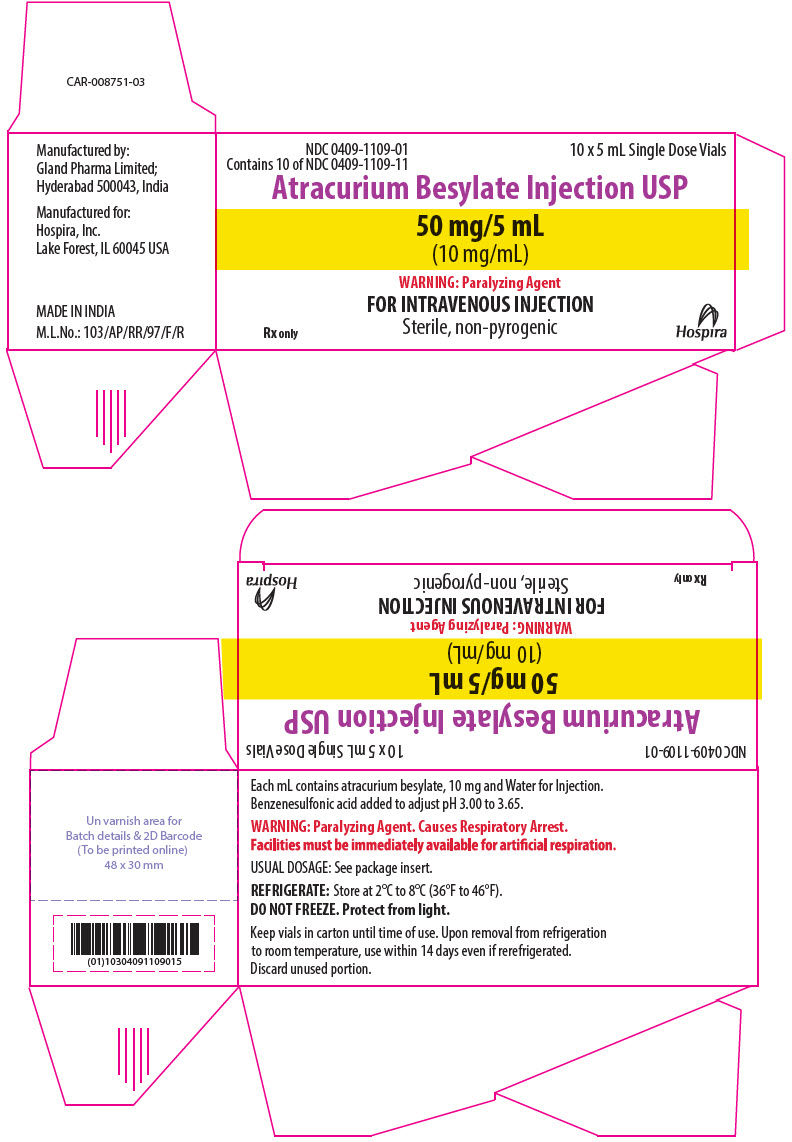 Rx Item-Atracurium 10mg/ml Vial 10X10ml by Hospira Worldwide