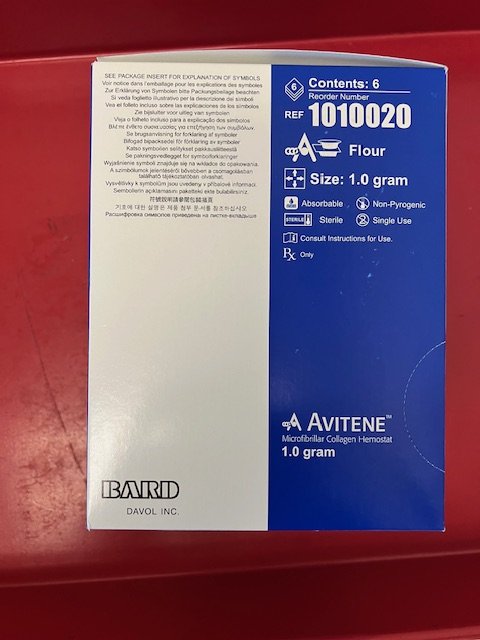 Rx Item-Avitene 1gm Flour Powder 6 by Bard Davol