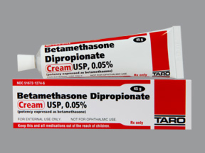 Rx Item-Betamethasone Dipropionate 0.05% Cream 45Gm By Taro Pharma Gen ...