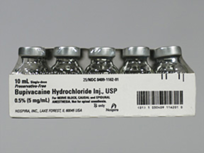 Rx Item-Bupivacaine 5Mg/Ml Pf 0.5% Sdv 25X10Ml By Hospira Worldwide Gen ...