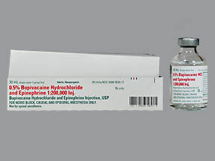 Rx Item-Bupivacaine Hcl-Epinephrine 0.5 1:200K Pf Vial 25X30Ml By Hospira