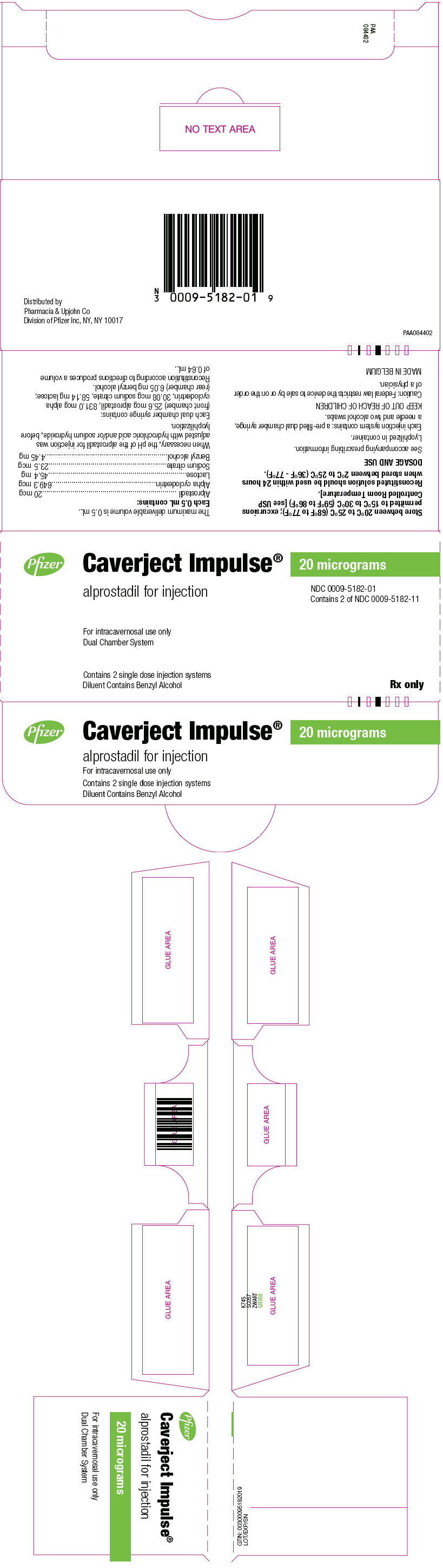 Rx Item-Caverject Impulse Alprostadil 20MCG 2 Kit by Pfizer
