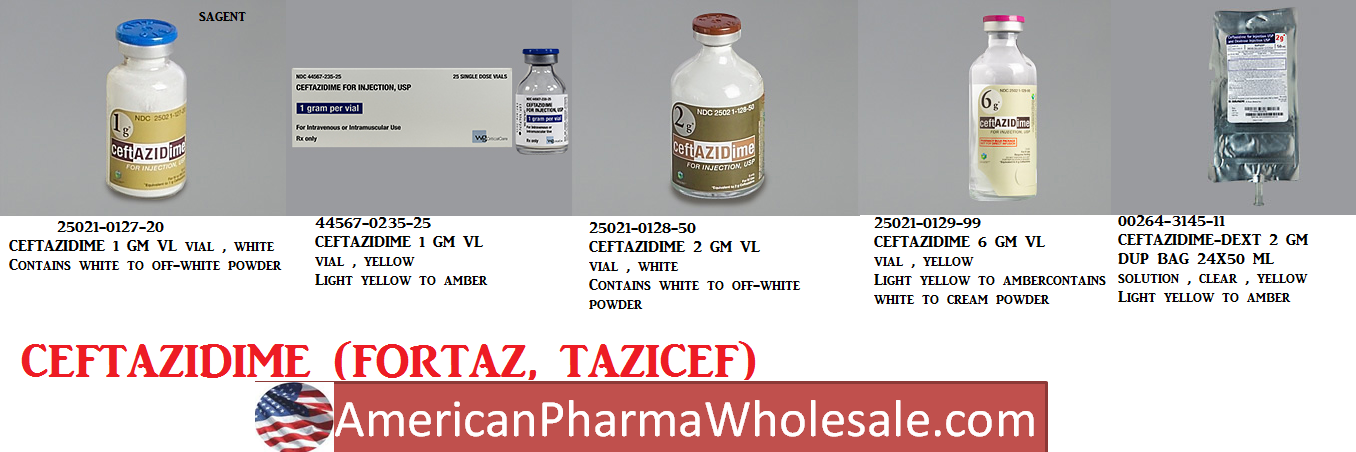 RX ITEM-Tazicef N+ 6 G Vial 10 By Hospira Worldwide