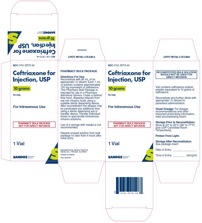 Rx Item-Ceftriaxone 10 gm One Vial By Sandoz Pharma Gen Rocephin