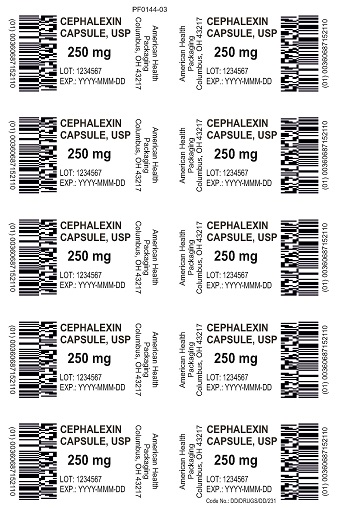Rx Item-Cephalexin 250mg Cap 100 By American Health Packaging Gen Keflex