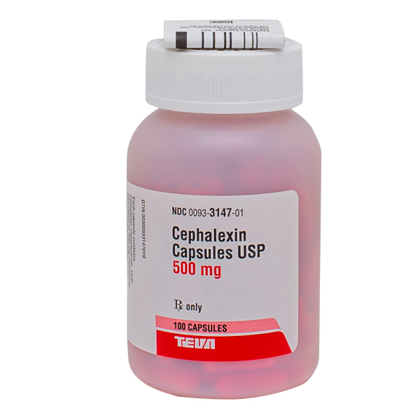 Rx Item-Cephalexin 500mg Cap 100 By Teva Pharma Gen Keflex