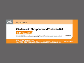 Rx Item-Clindamycin-Tretinoin 1 2-0 025% Gel 60Gm By Actavis Teva Gen Ziana