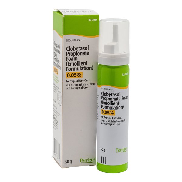 Rx Item-Clobetasol E 0 05% 50 GM Foam by Perrigo Pharma USA Gen Olux-E