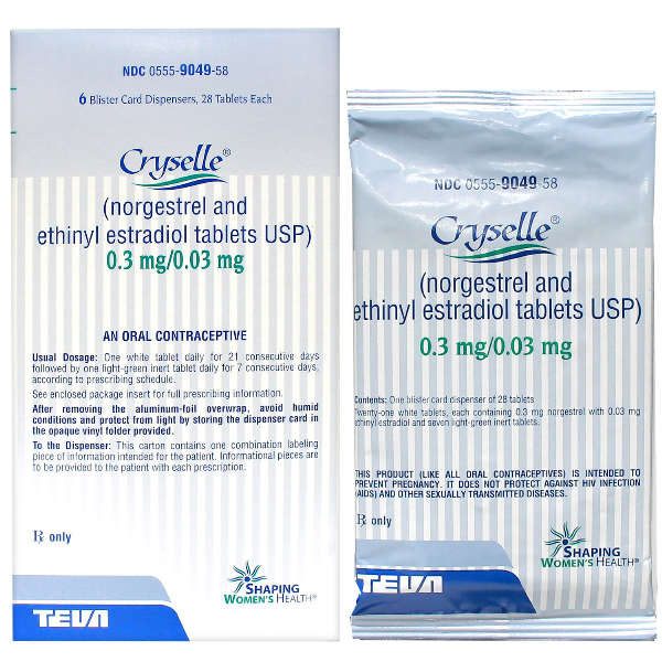 Rx Item-Cryselle 0.3-0.03 Mg Tab 6X28 Teva Pharma Gen Lo Ovral