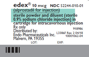 Rx Item-Edex 10Mcg Alprostadil Kit 6 By Endo Lab