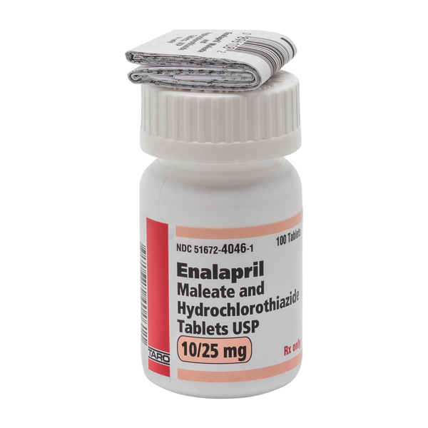 Rx Item-Enalapril-HCTZ 10Mg 25Mg Tab 100 By Taro Pharma Gen Vaseretic
